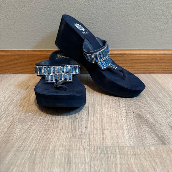 Yellow Box | Shoes | Yellow Box Bedazzled Sandals | Poshmark